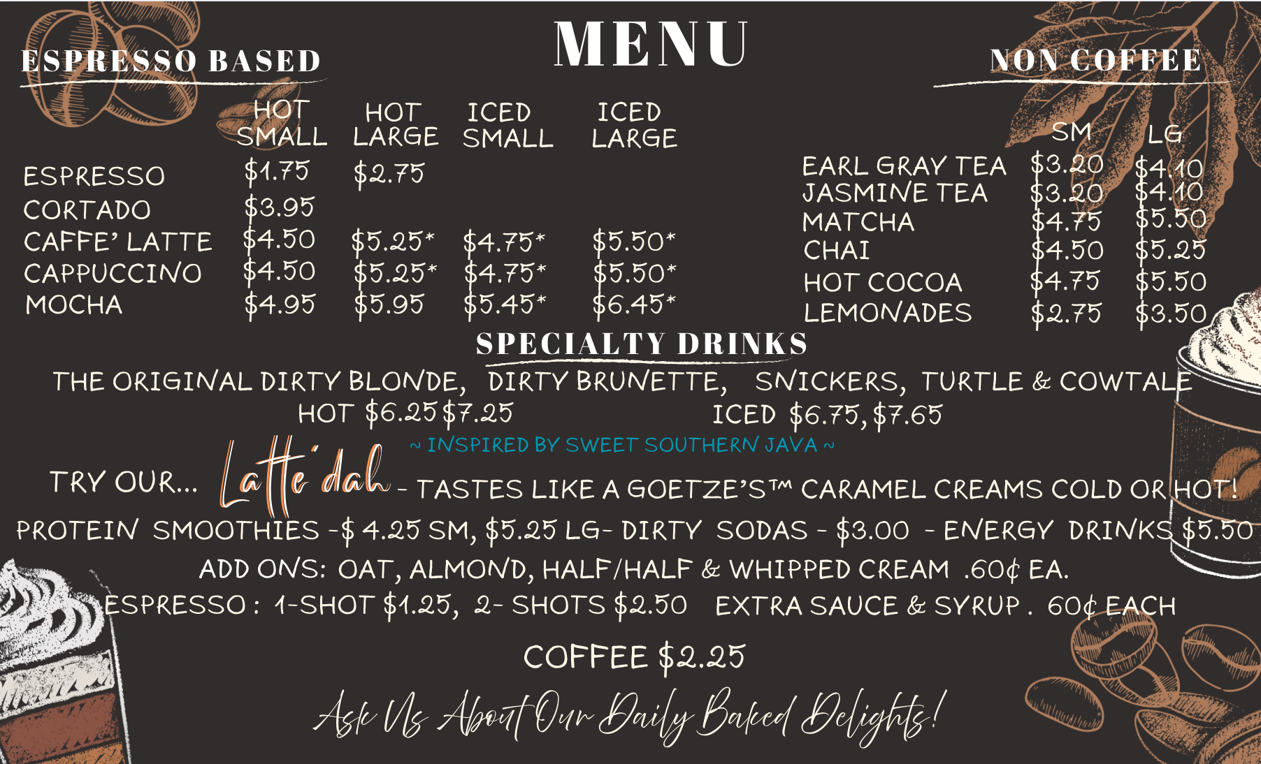 Menu - Hebrews and She Bakes